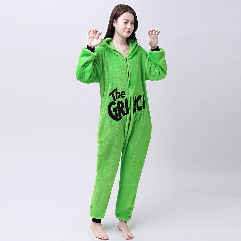 Buy The Grinch Onesie Pajama Kugurimi Christmas Costume For Adults in ...