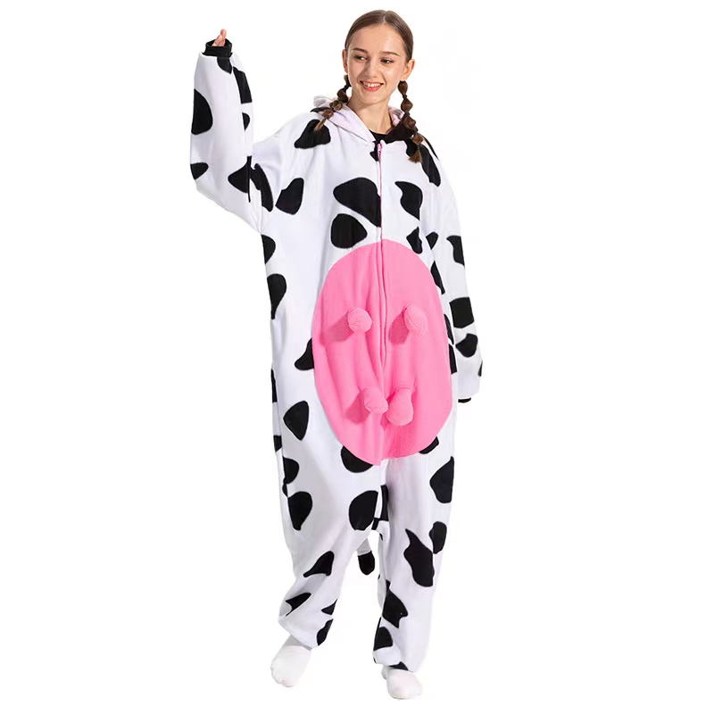 Buy Adult 3D Pink Cow Onesie Kigurumi Halloween Costume in Quality ...