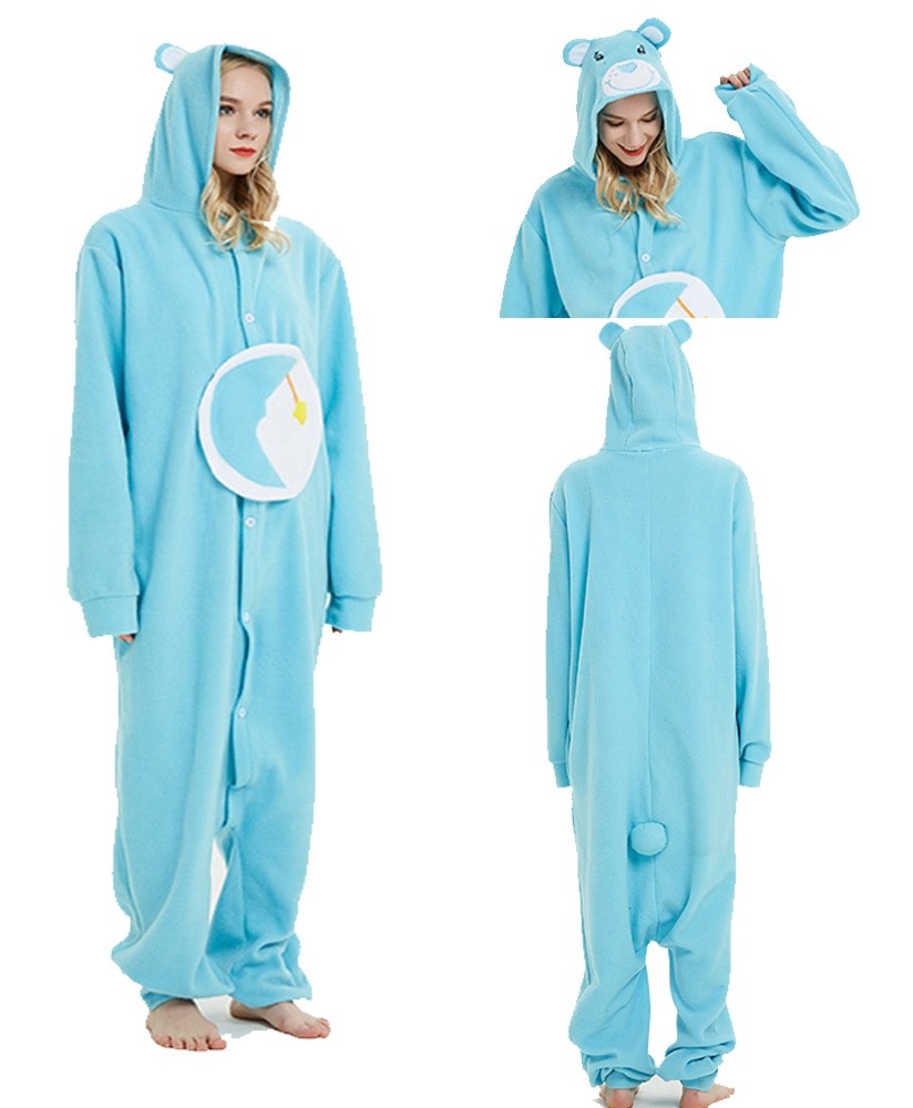 Buy Blue Care Bear Onesie Bedtime Bear Costume For Adult in Quality ...