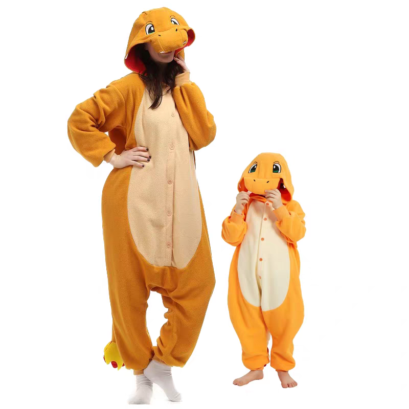 Buy Pokemon Charmander Family Onesie Pajamas Kigurumi For Halloween ...