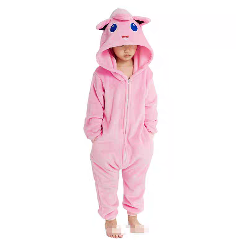 Buy Pokemon Jigglypuff Onesie Kigurumi Pajamas For Halloween Family ...