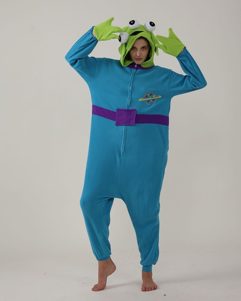 New Toy Story Alien Onesie Kigurumi With Zipper For Adults Halloween ...