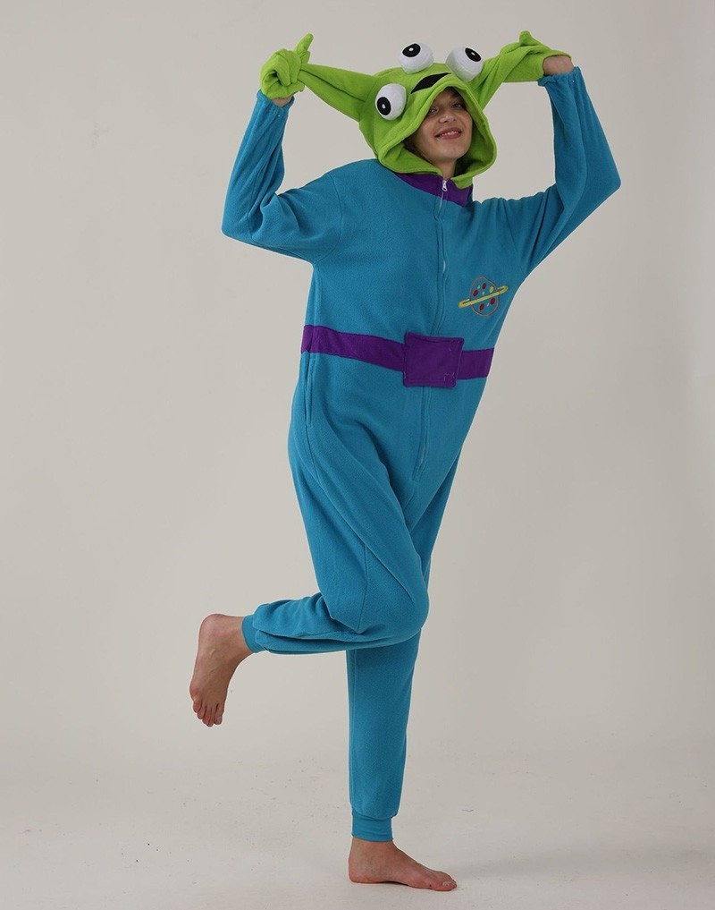 New Toy Story Alien Onesie Kigurumi With Zipper For Adults Halloween ...