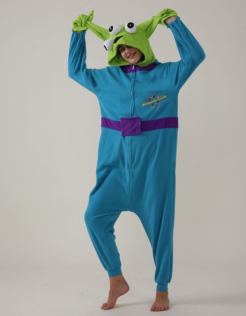 New Toy Story Alien Onesie Kigurumi With Zipper For Adults Halloween ...