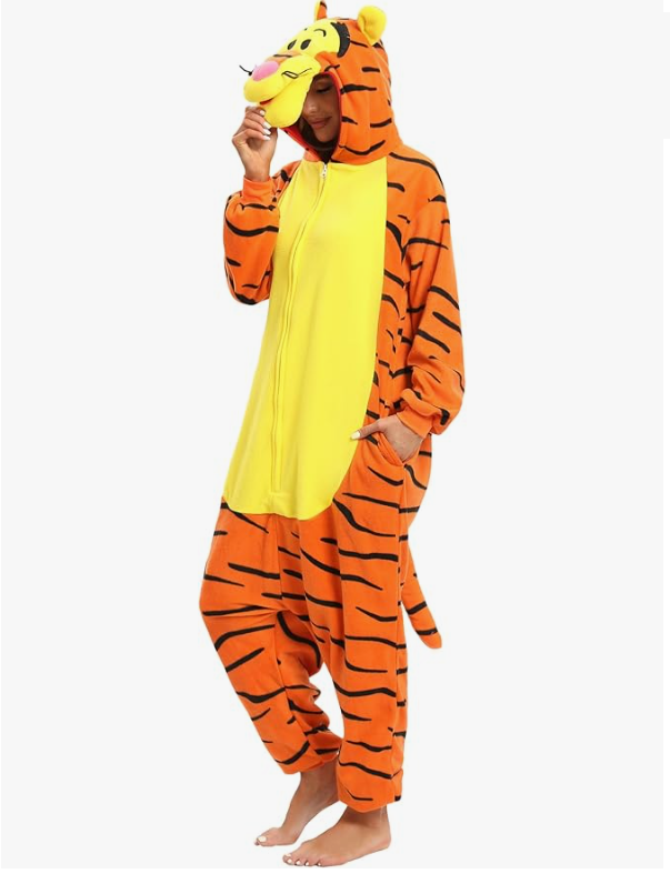 Tigger Onesie Kigurumi Pajamas For Halloween Adults Unisex Costumes