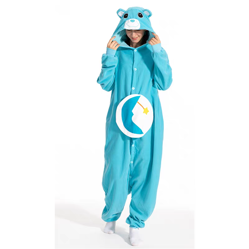 Bedtime Cheer Bear Onesie Kigurumi For Halloween Couples Costumes