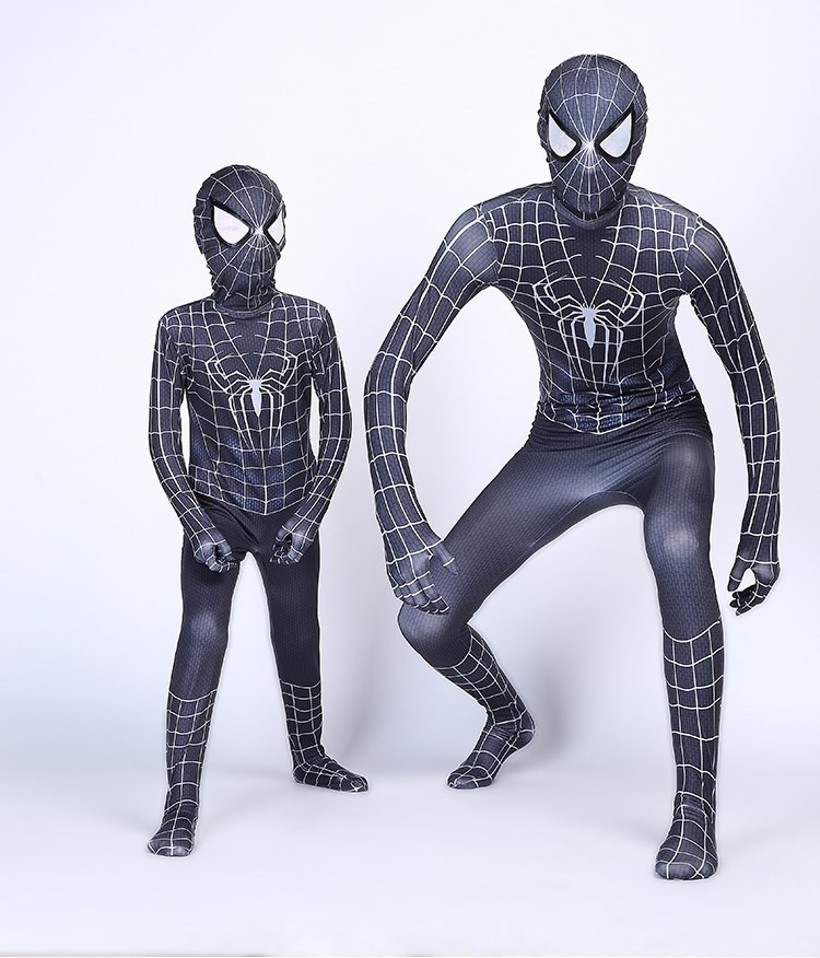 Classic Black Spider Jumpsuit Matching Family For Halloween Costumes