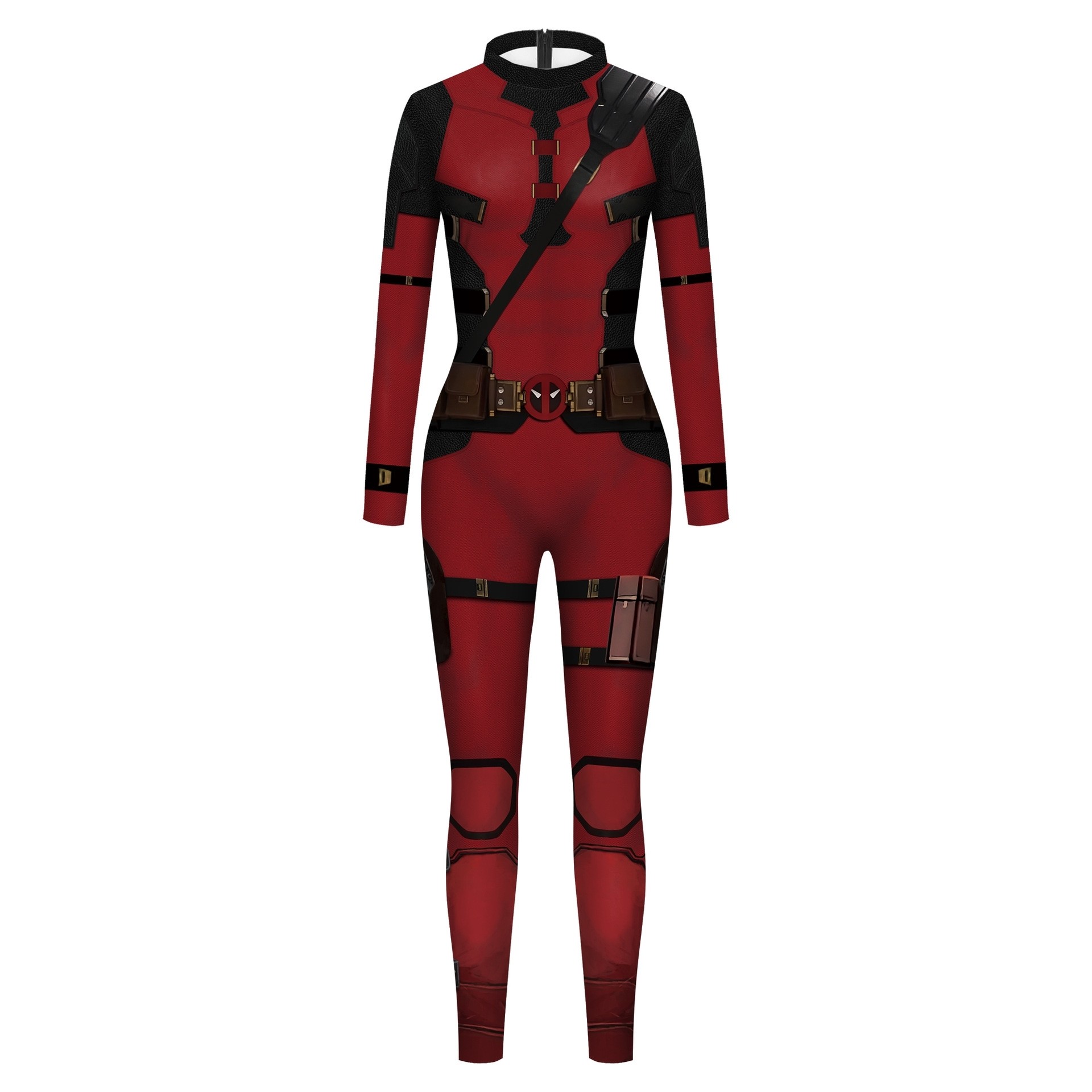 Deadpool Onesie Jumpsuit For Matching Couples Halloween Costumes
