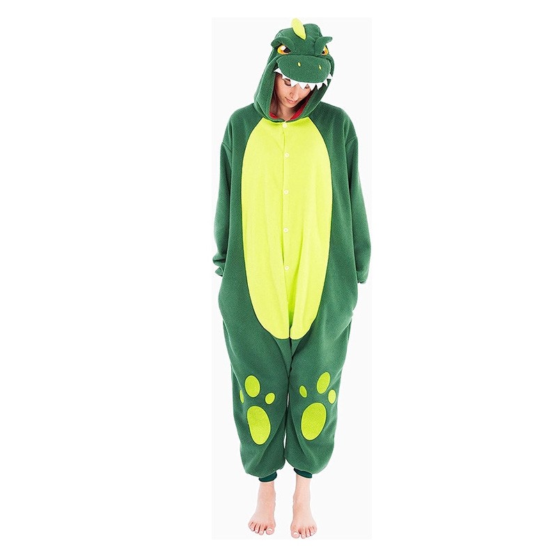 Buy Dinosaur Onesie Kigurumi Pajamas For Couples Matching Halloween ...