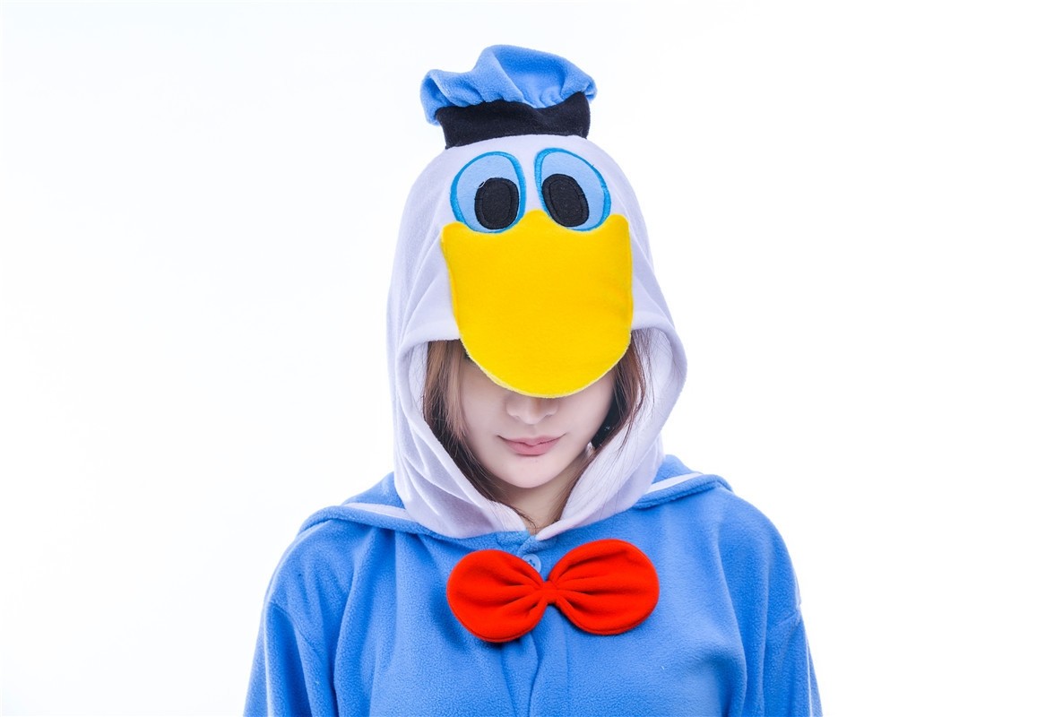 Donald Duck Onesies Pajamas Kigurumi For Adults Halloween Cartoon Costumes