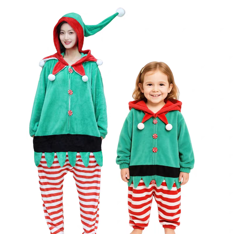 Christmas Donut Kigurumi Onesies For Matching Family Halloween Costumes