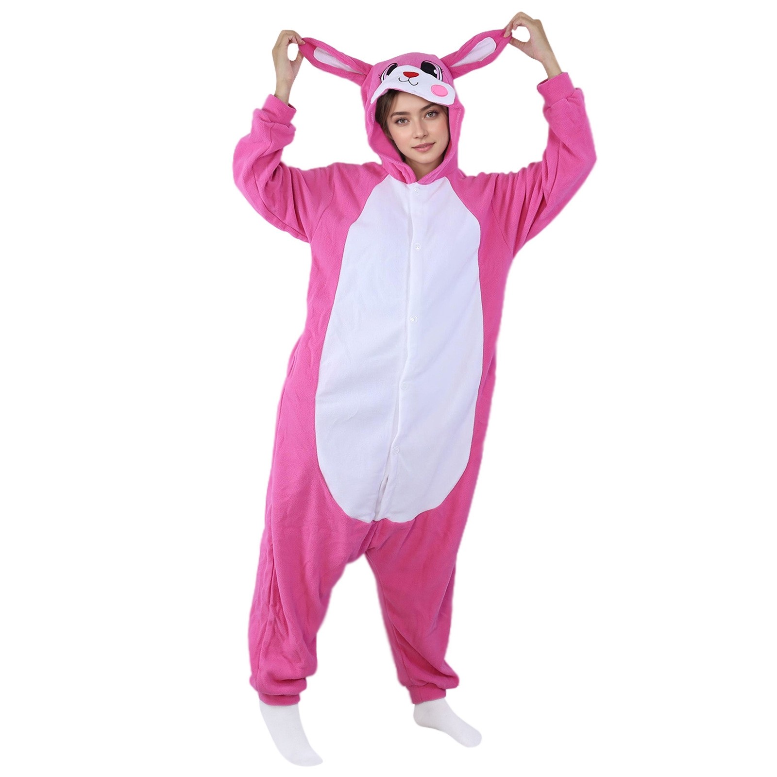 Cartoon Animal Kangaroo Squirrel Corgi Rabbit Yoshi Kigurumi Onesie For ...