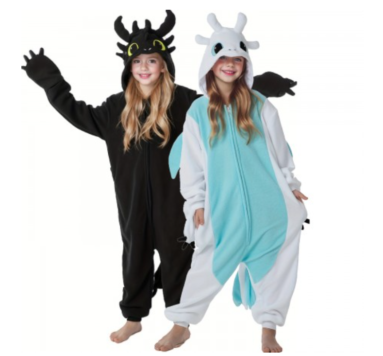 Buy Dragon Toothless & Light Fury Onesie Kigurumi Pajamas For Partner ...
