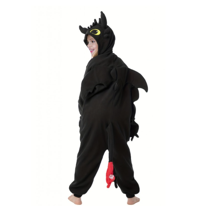 Toothless Onesie Dragon Kigurumi Pajamas For Halloween Kids Costumes