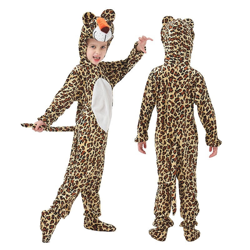Buy Little Leopard Onesie Kigurumi For Kids Halloween Animal Costumes ...