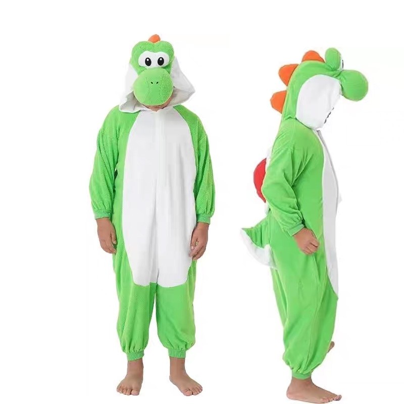 Buy Super Mario Yoshi Onesies Kigurumi For Kids Halloween Costumes in ...