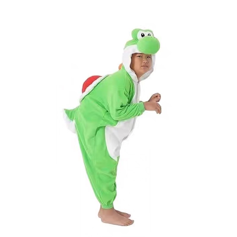 Super Mario Yoshi Onesies Kigurumi For Kids Halloween Costumes