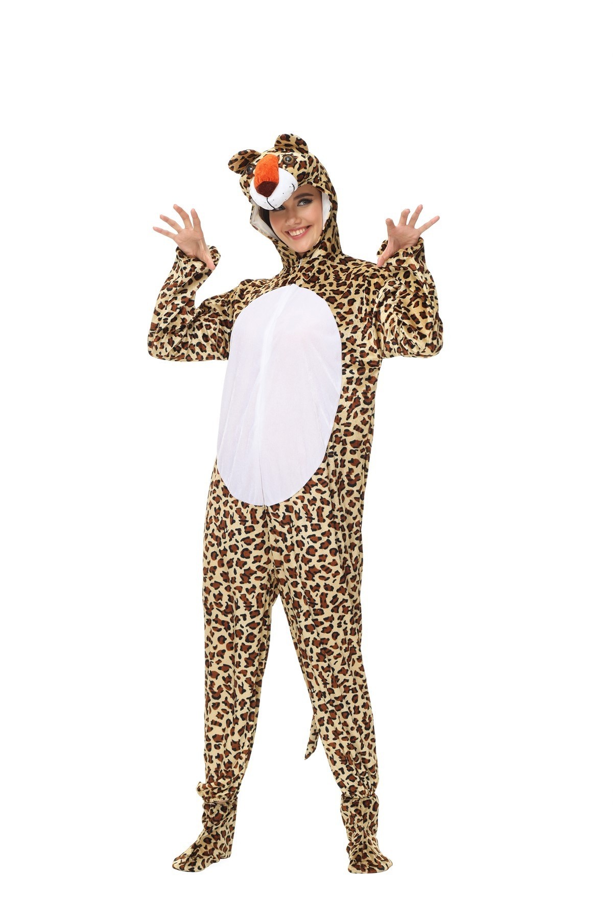 Leopard Onesies Kigurumi Couples Matching Halloween Animal Costumes
