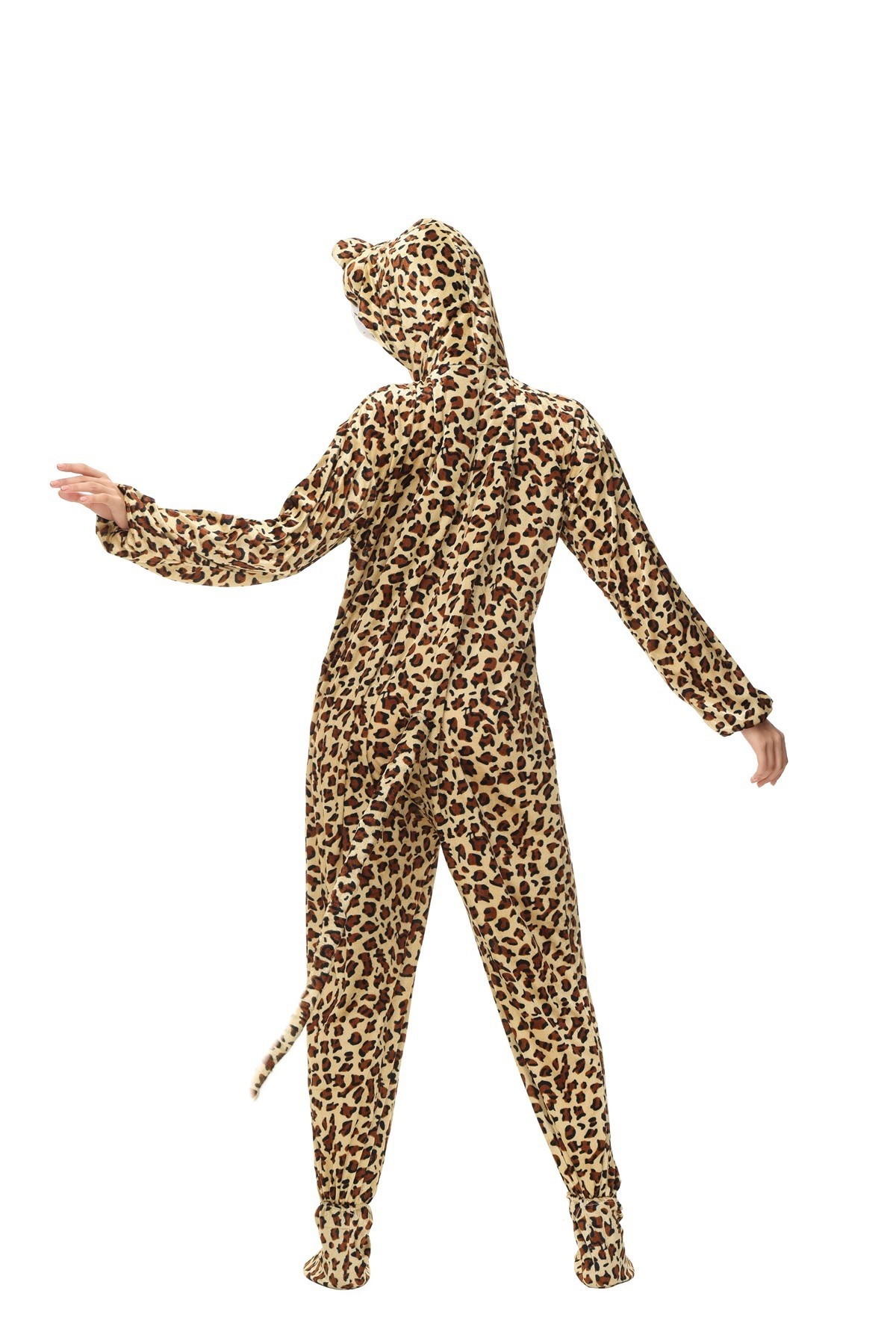 Leopard Onesies Kigurumi Couples Matching Halloween Animal Costumes