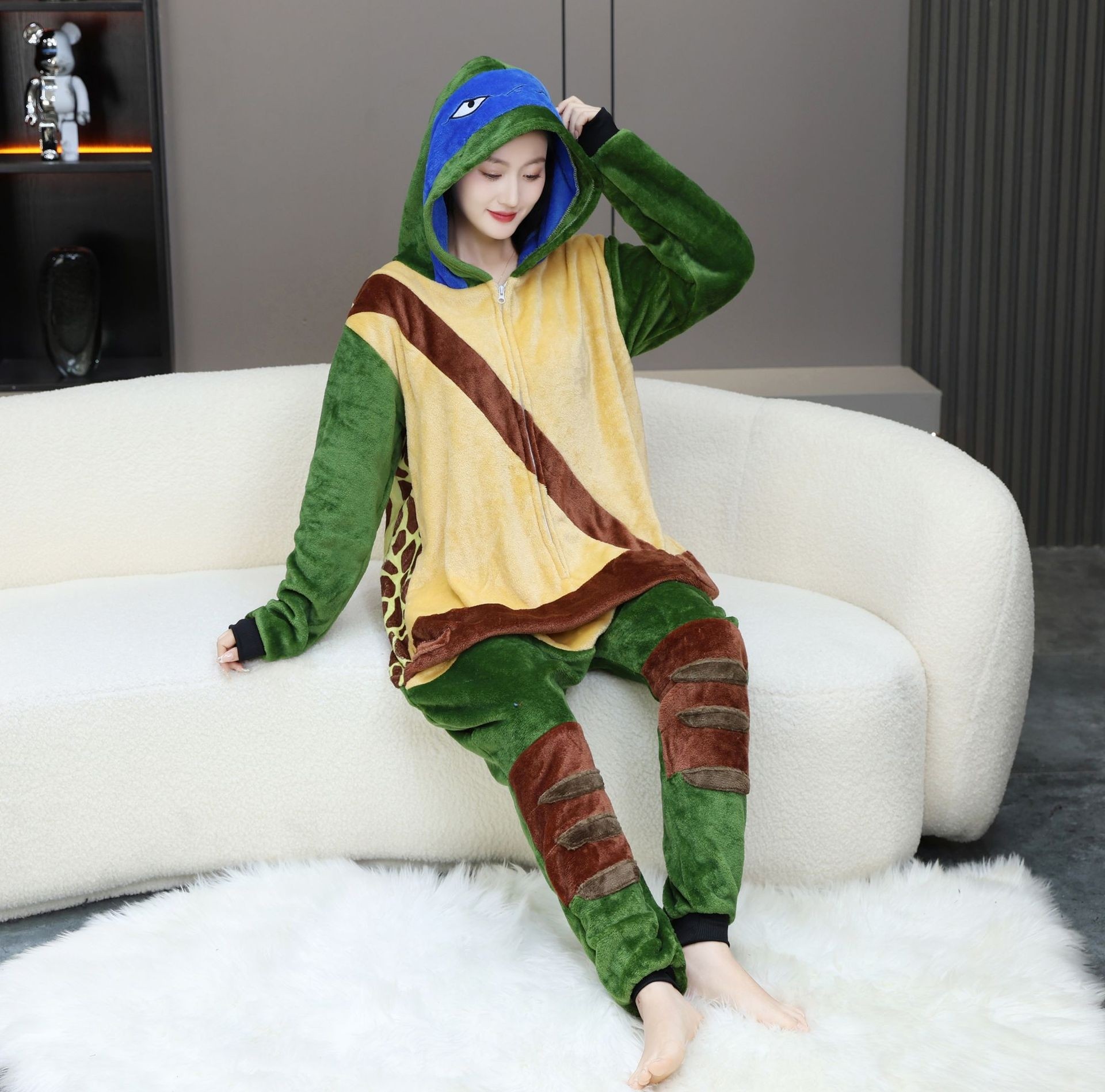 Buy Halloween New Adult Ninja Turtles Onesie Kigurumi Pajamas Costume ...
