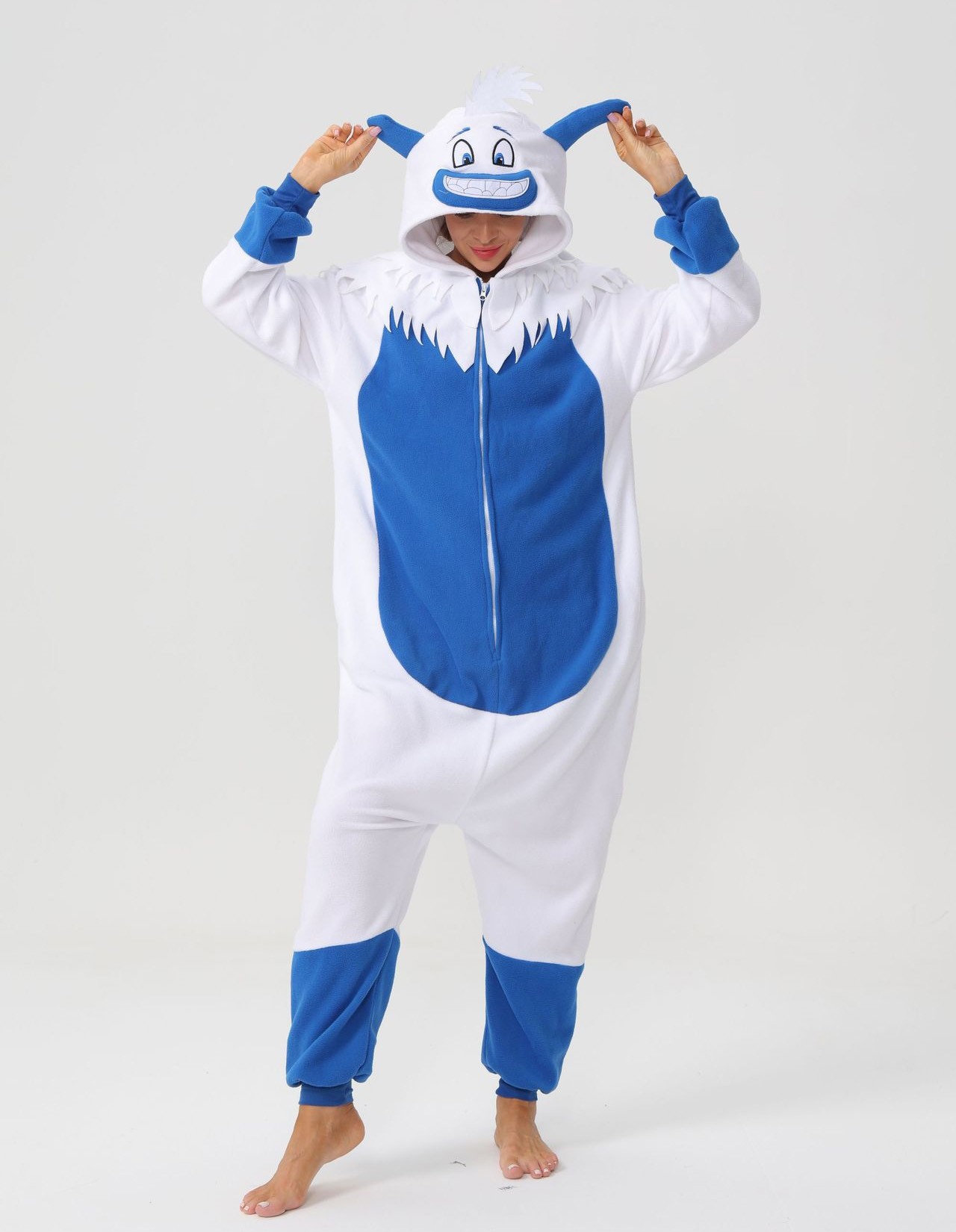 New Snow Monster Onesie Kigurumi For Adults Halloween Costumes