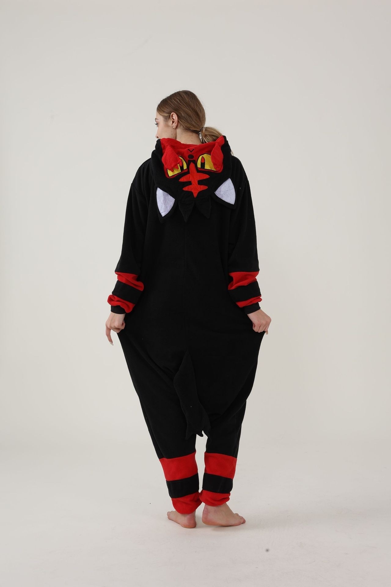 Pokemon Litten Pajama Onesie For Adults Halloween Cartoon Costume