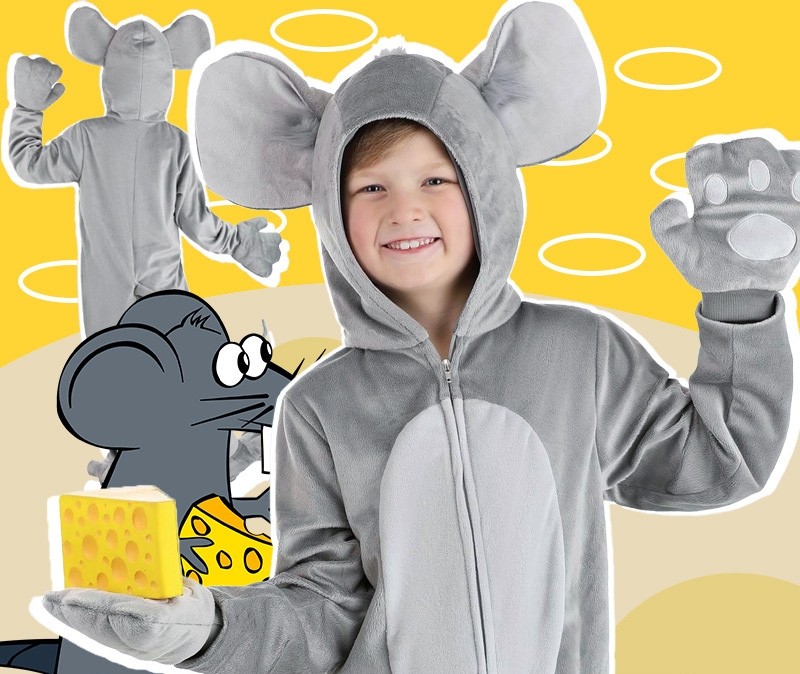 New Kids Animal Mouse Kigurumi Halloween Cosplay Onesie Costumes