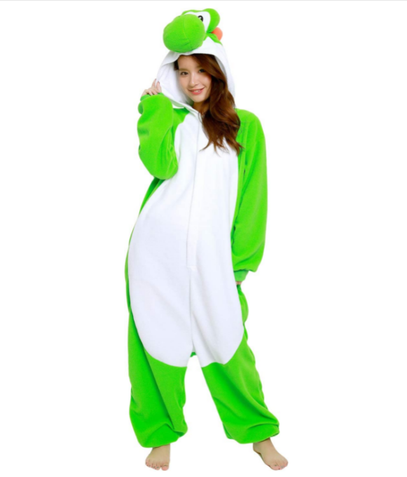 Buy Super Mario Yoshi Kigurumi Onesie Cartoon Animal Costume For Adult ...
