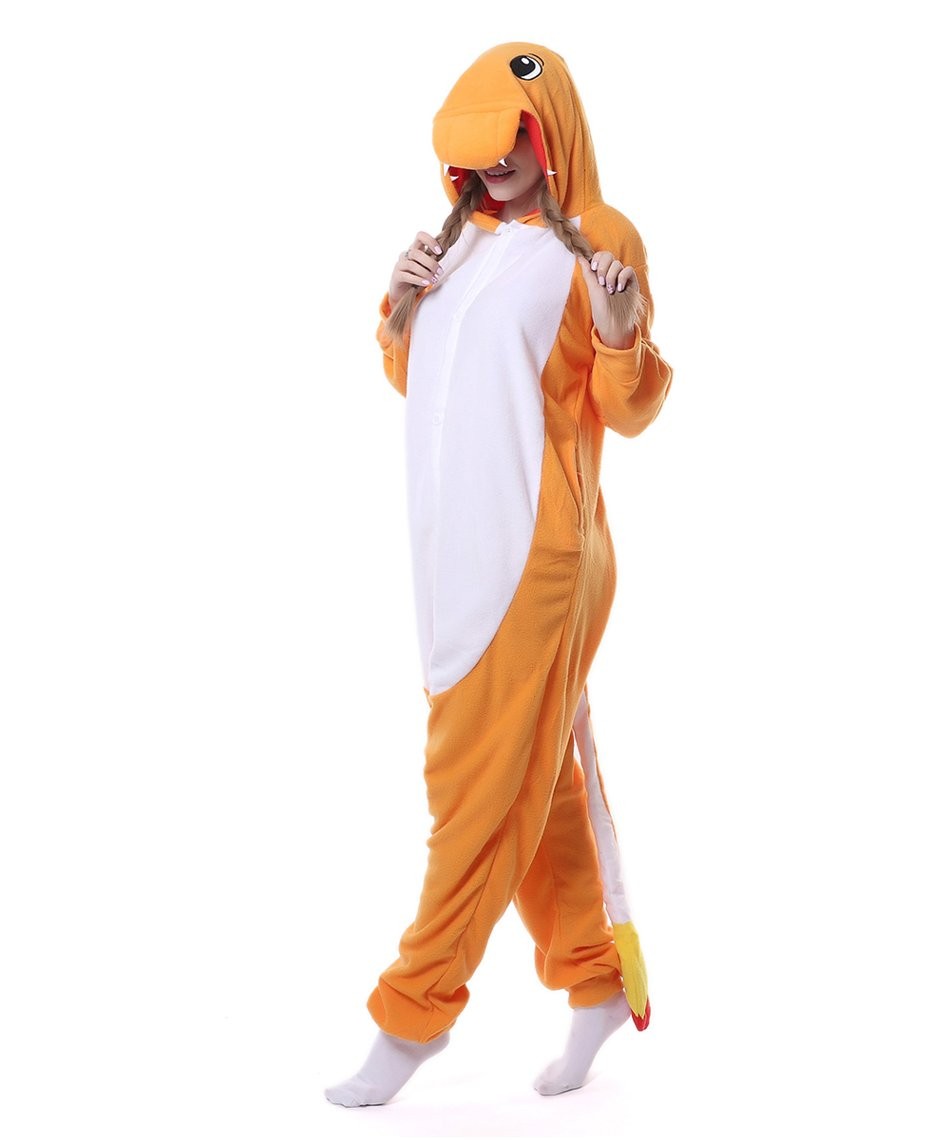 Pokemon Charmander Onesie Pajama Adults Animal Costumes