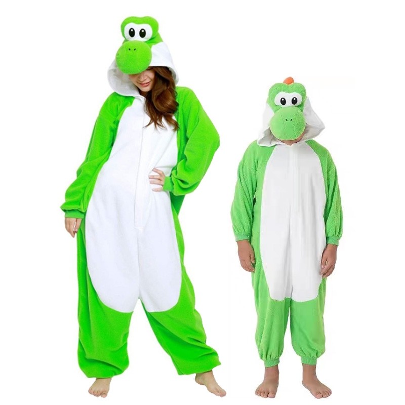Buy Super Mario Yoshi Onesies Kigurumi For Familly Matching Halloween ...