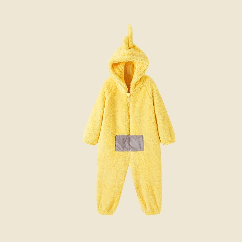 Teletubbies Laa-Laa Onesie Pajama Kigurumi For Kids Halloween Costumes