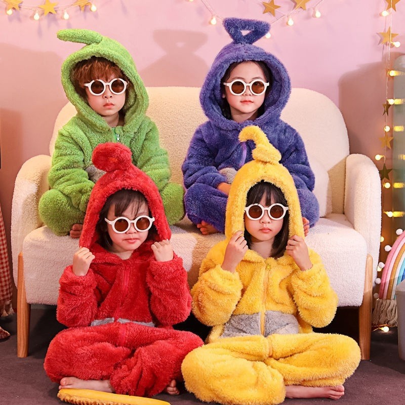 Buy Teletubbies Onesie Pajamas Kigurumi For Kids Group Halloween ...