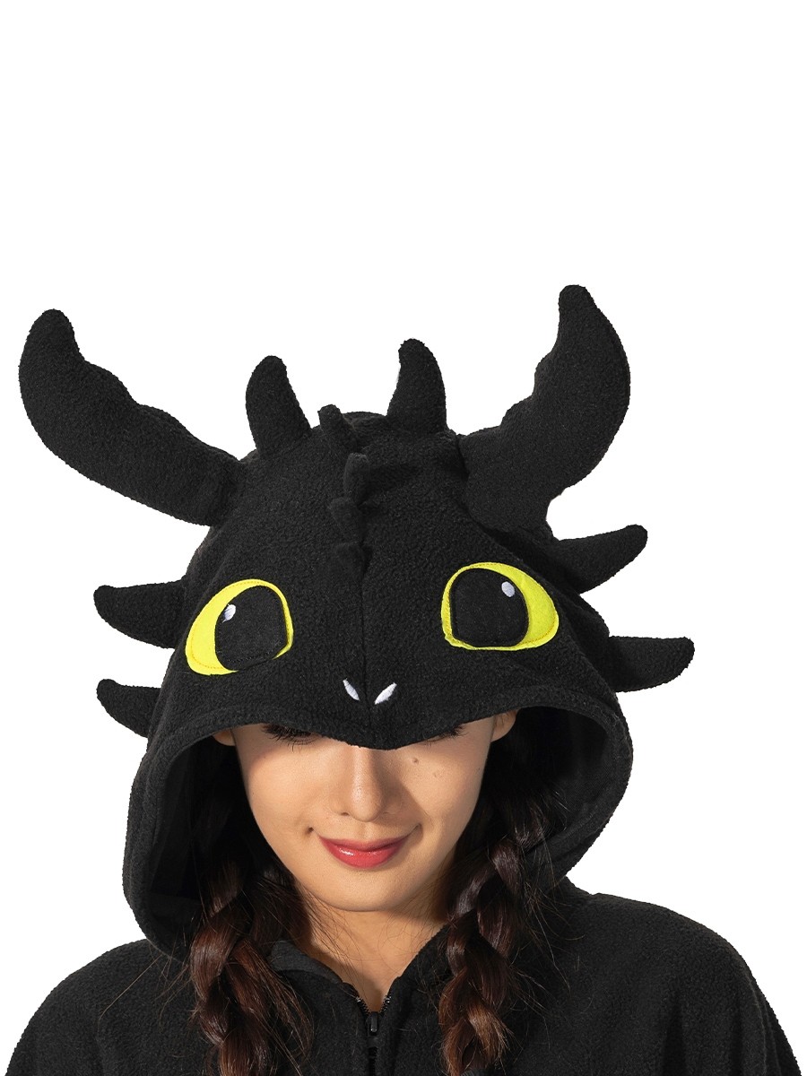 Toothless & Light Fury Onesie Pajamas Adult Halloween Matching Couple ...
