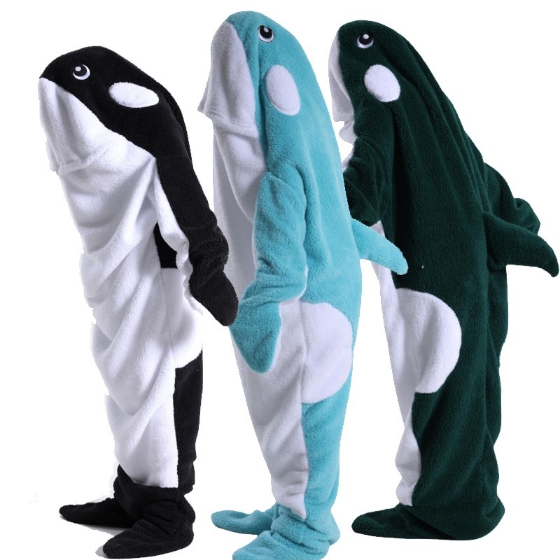 Buy Funny Whale Hoodie Onesie Wearable Cozy Blanket For Adults & Kids ...