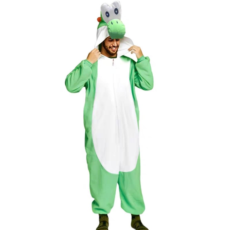 Buy New Yoshi Onesie Kigurumi Cartoon Super Mario For Adults Halloween ...